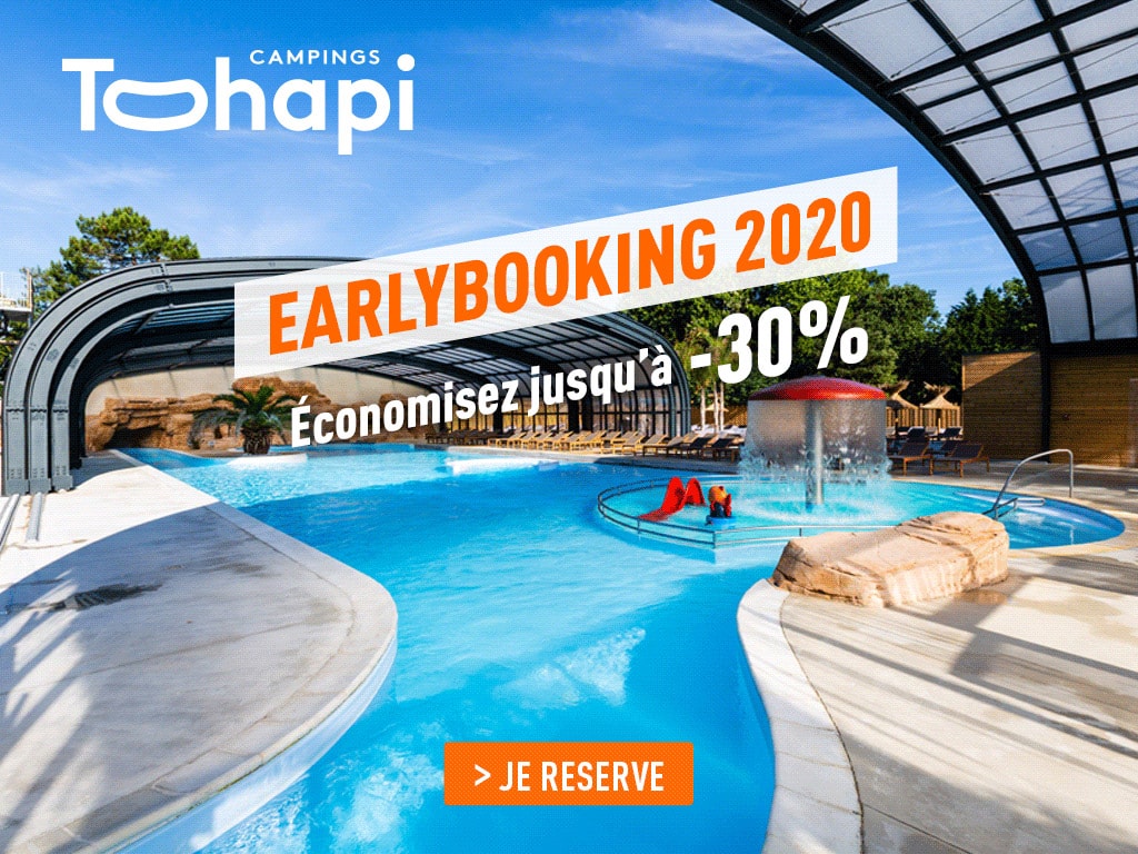Jusqu'à -30% sur plus de 300 destinations en camping avec Tohapi